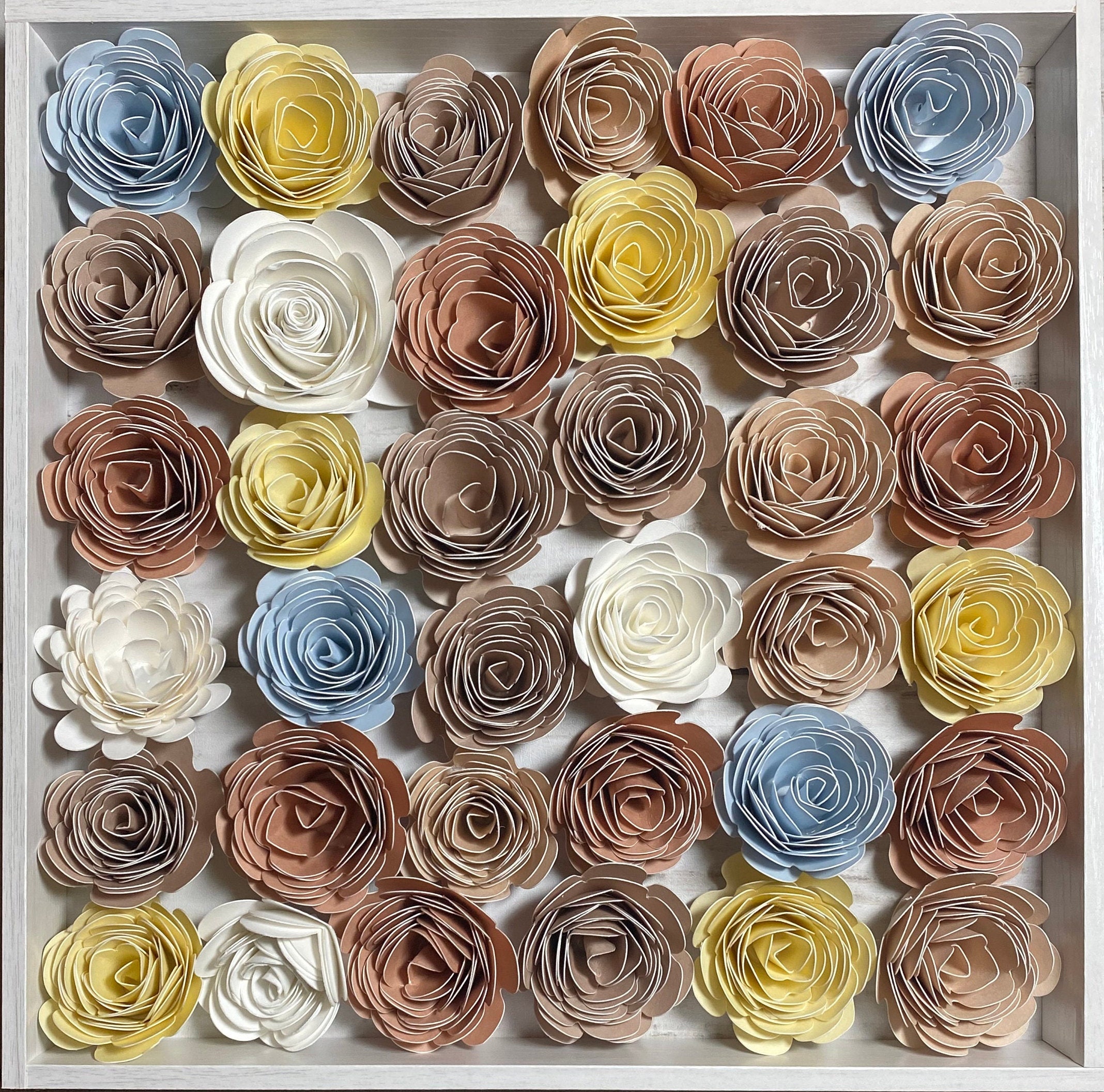 Personalized Flower Shadow Box - Etsy