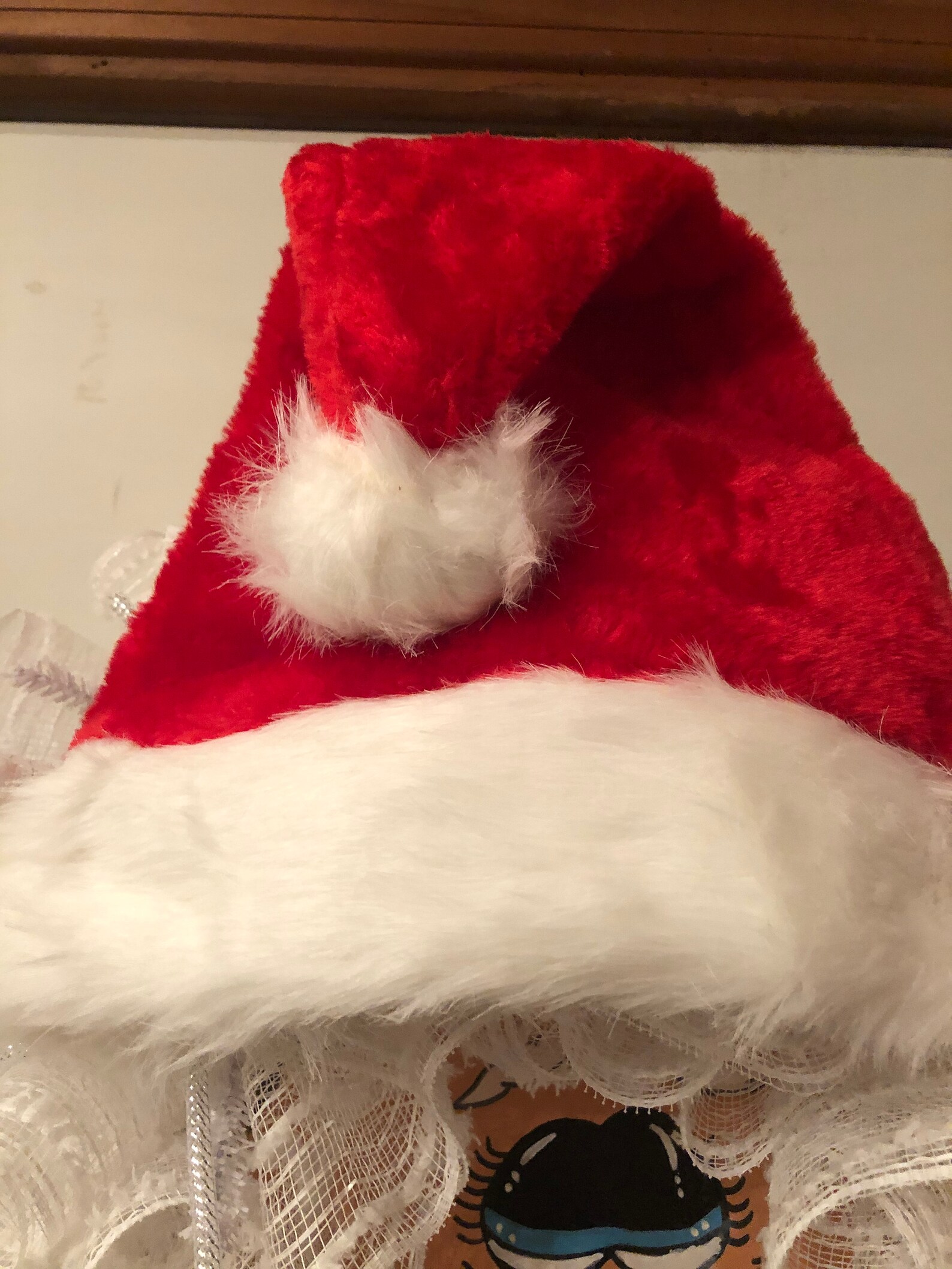 Santa Deco Mesh Wreath Santa Face Christmas Holiday - Etsy
