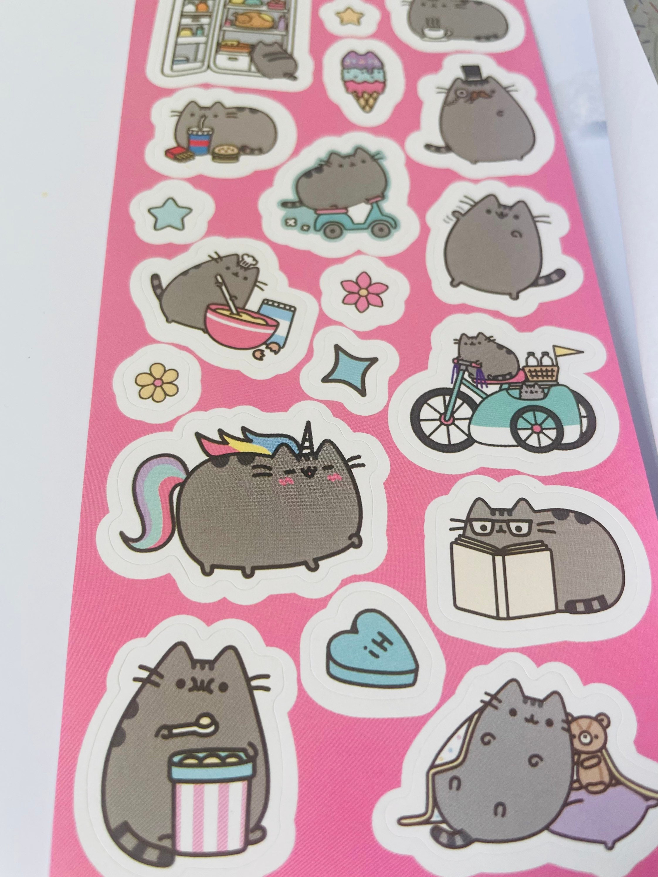 6 Sheet Pusheen Sticker Album Set 6 Sheets of Stickers - Etsy
