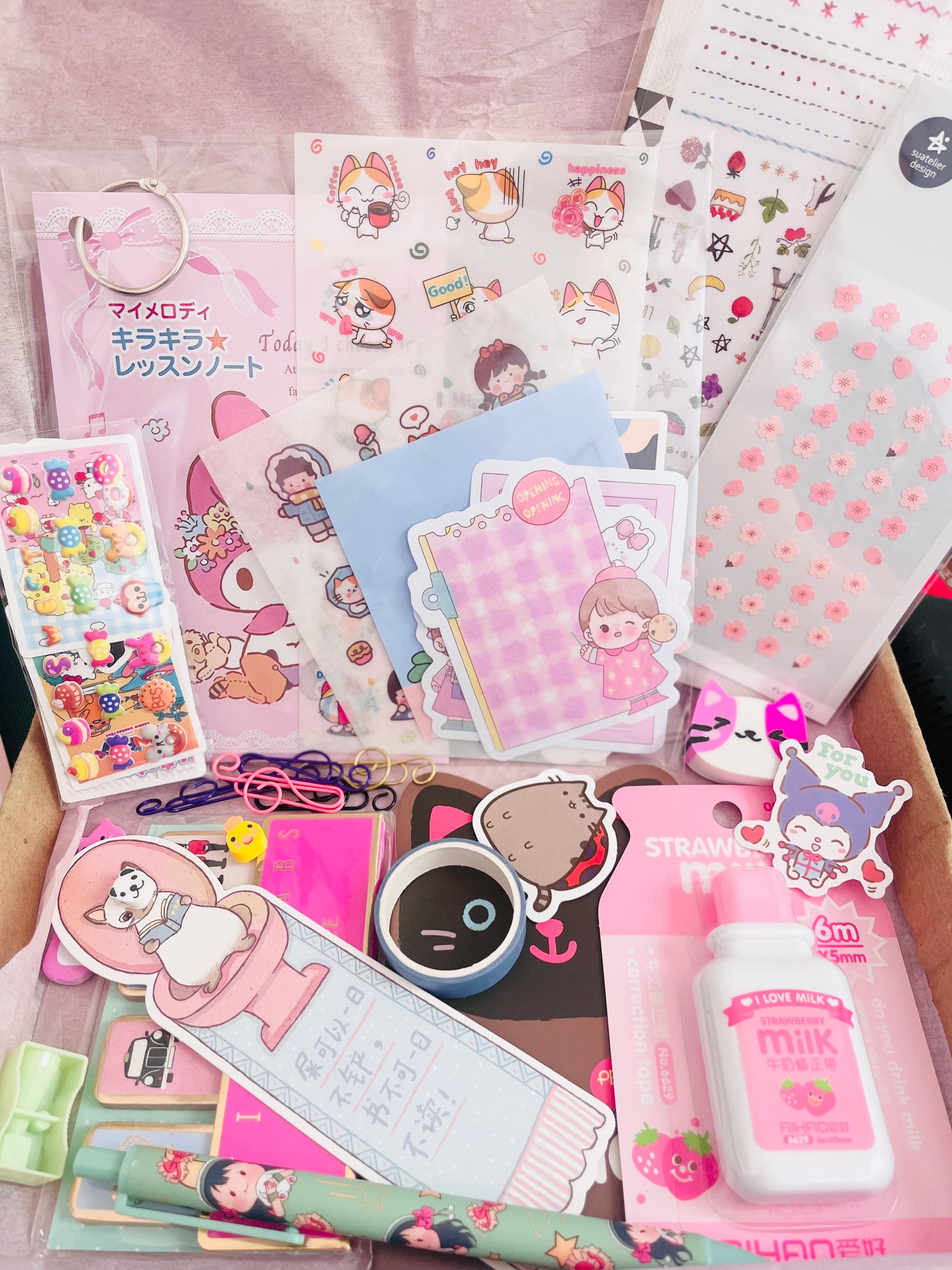 Kawaii Stationary Set Cute Kawaii Set Birthday Gift - Etsy
