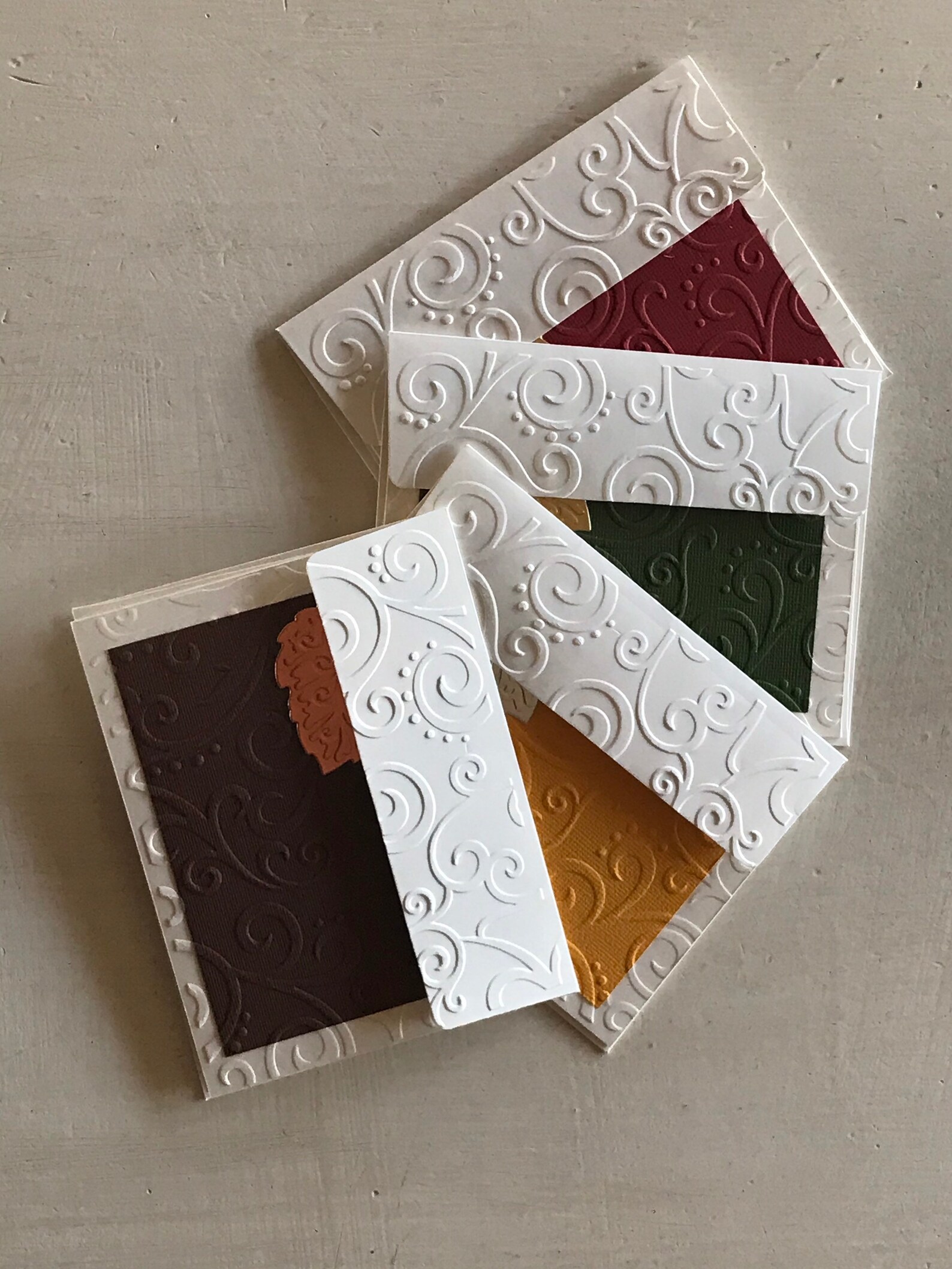 Fall Swirling Wind Notecards - Etsy