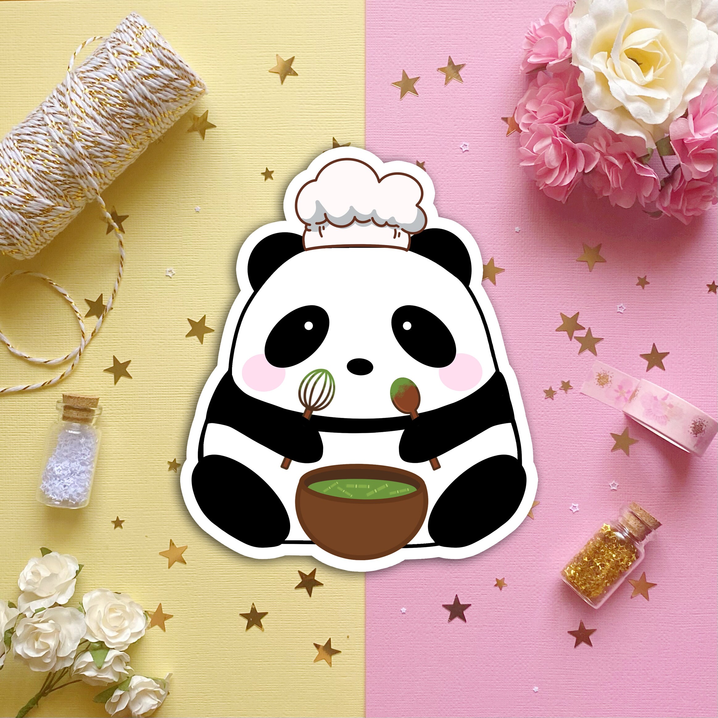 Panpan the Panda Cute Sticker Panda Sticker Planner | Etsy