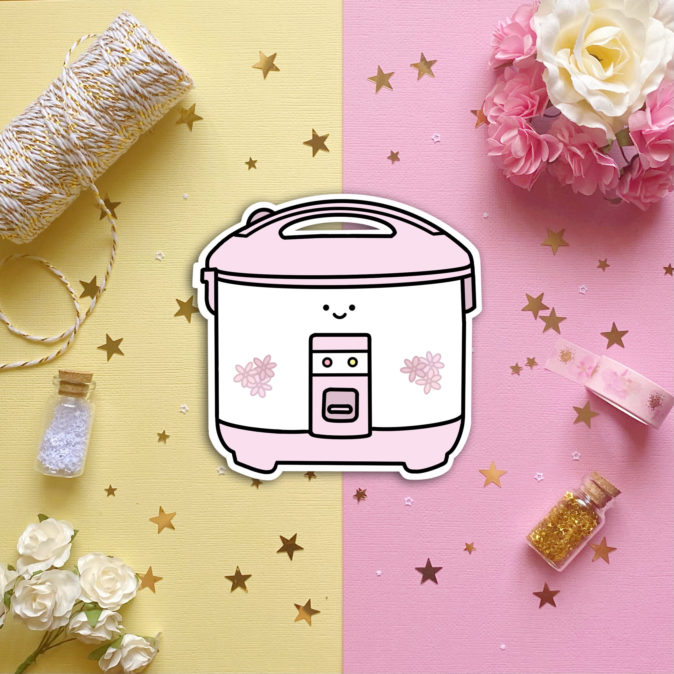 Rice Cooker Sticker | Cute Sticker | Asian | Planner Sticker | Journal ...