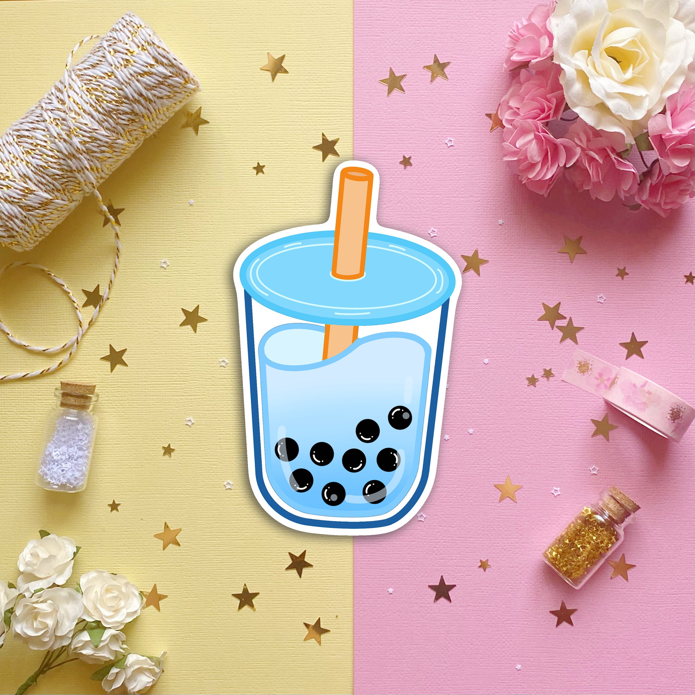 Bubble Tea Stickers Boba Cute Stickers Drink Cute - Etsy