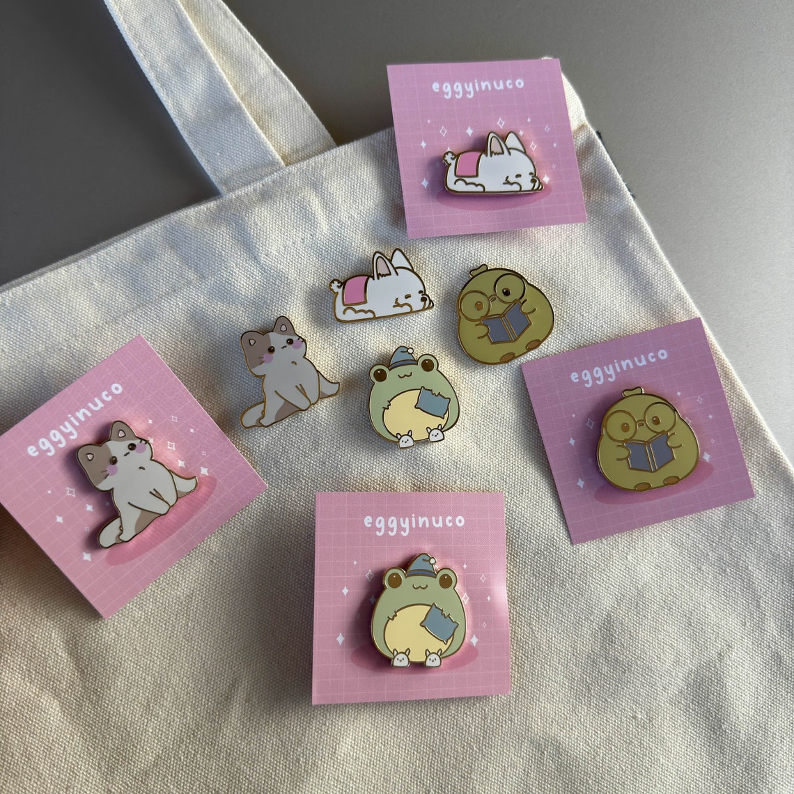 Pog the Frog Enamel Pin | Cute Frog | Animals | Aesthetic | Tote Bag ...