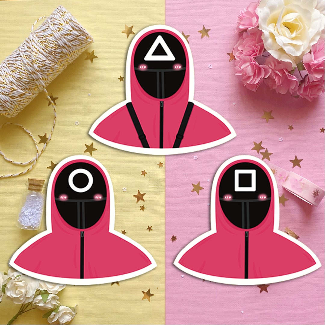 Squid Game Blushing Masked Men | Netflix | TV Show | Soldiers | Mask ...
