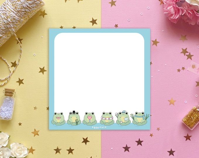 Pog the Frog Sticky Notes Cute Sticky Notepad Kawaii Sticky Notes ...