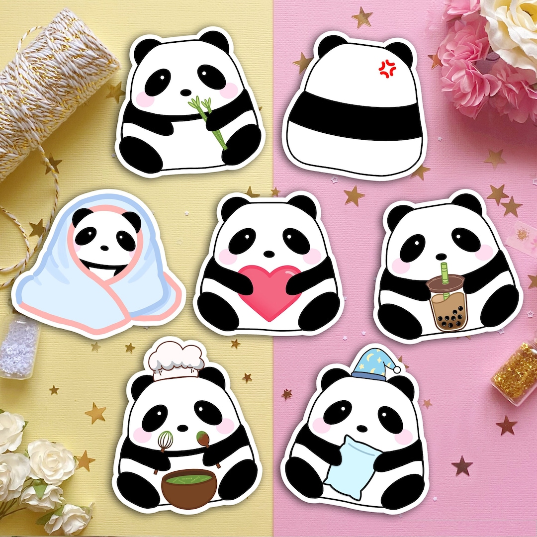 Panpan the Panda | Cute Sticker | Panda Sticker | Planner | Asian Cute ...