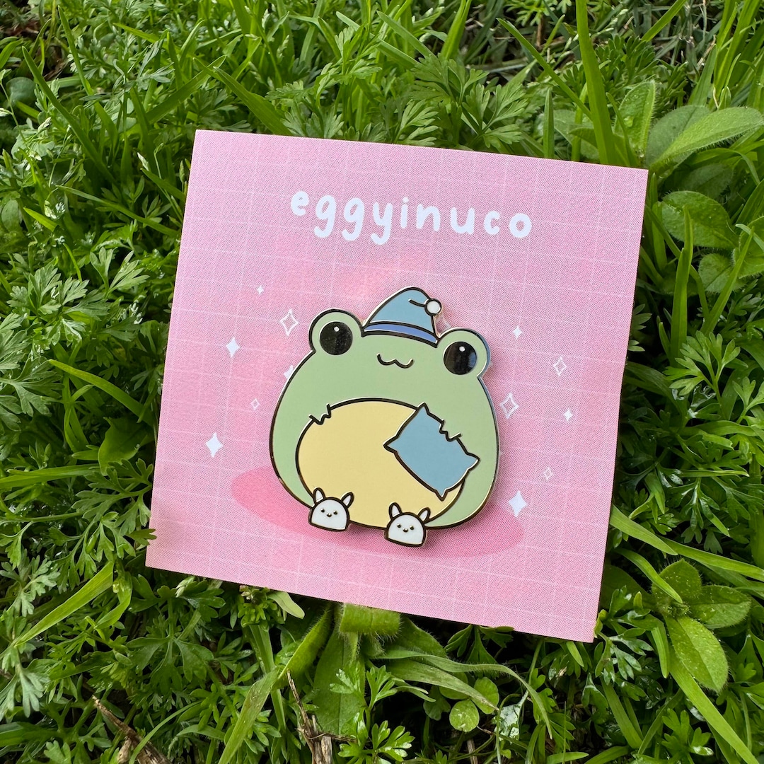 Pog the Frog Enamel Pin | Cute Frog | Animals | Aesthetic | Tote Bag ...