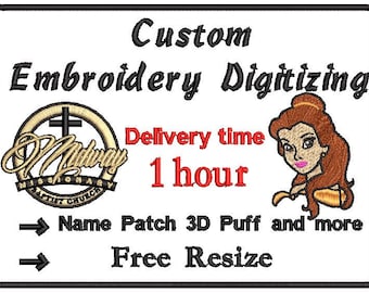 Digitizing, Embroidery, Logo Design - Etsy
