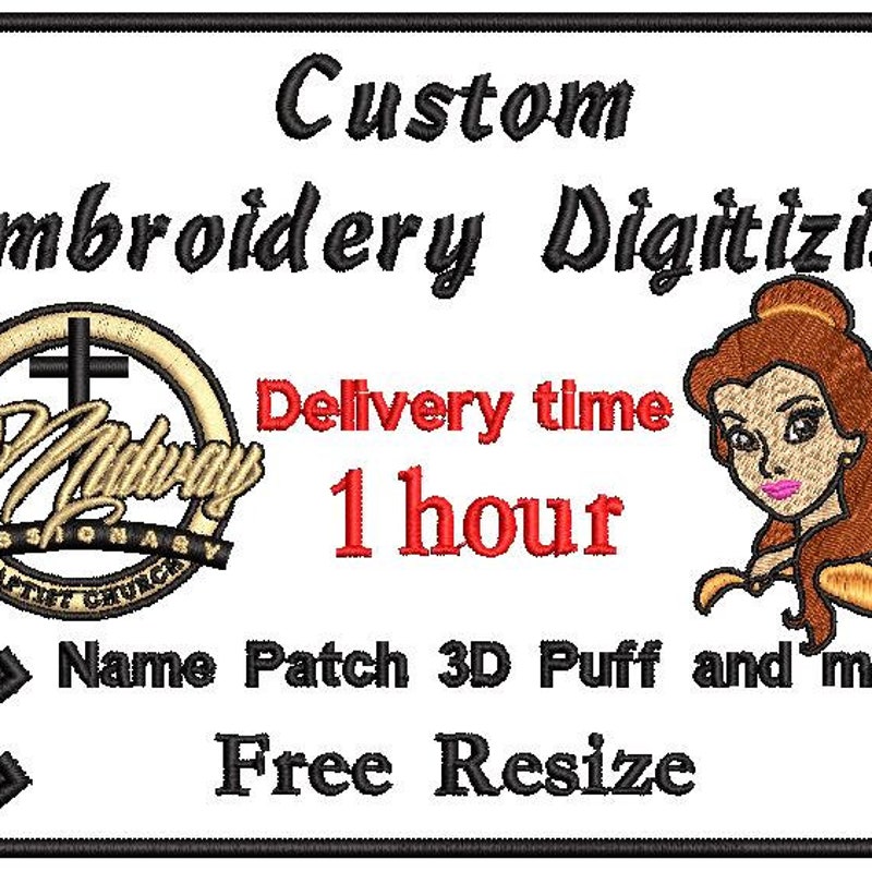 Custom Embroidery - Etsy