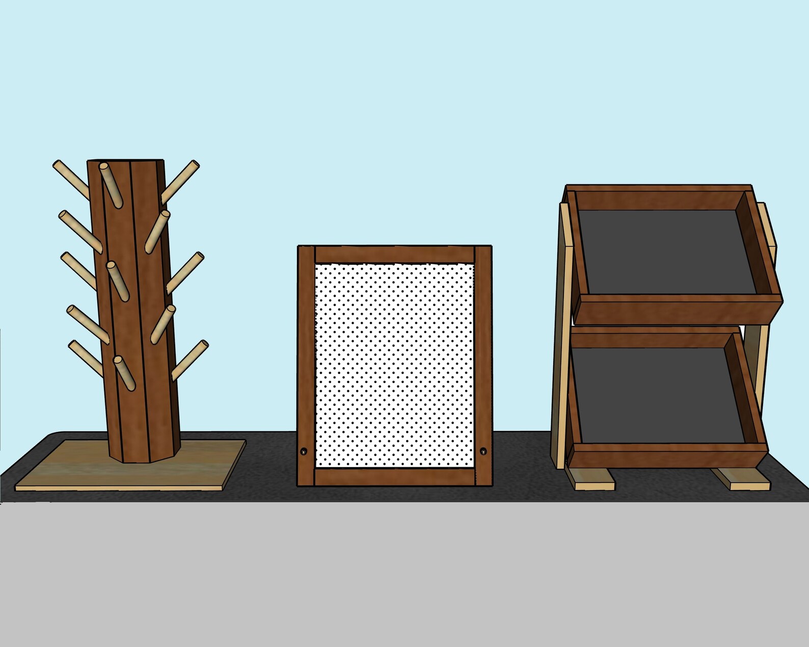 Table Top Vendor Display PDF Build Plans - Etsy