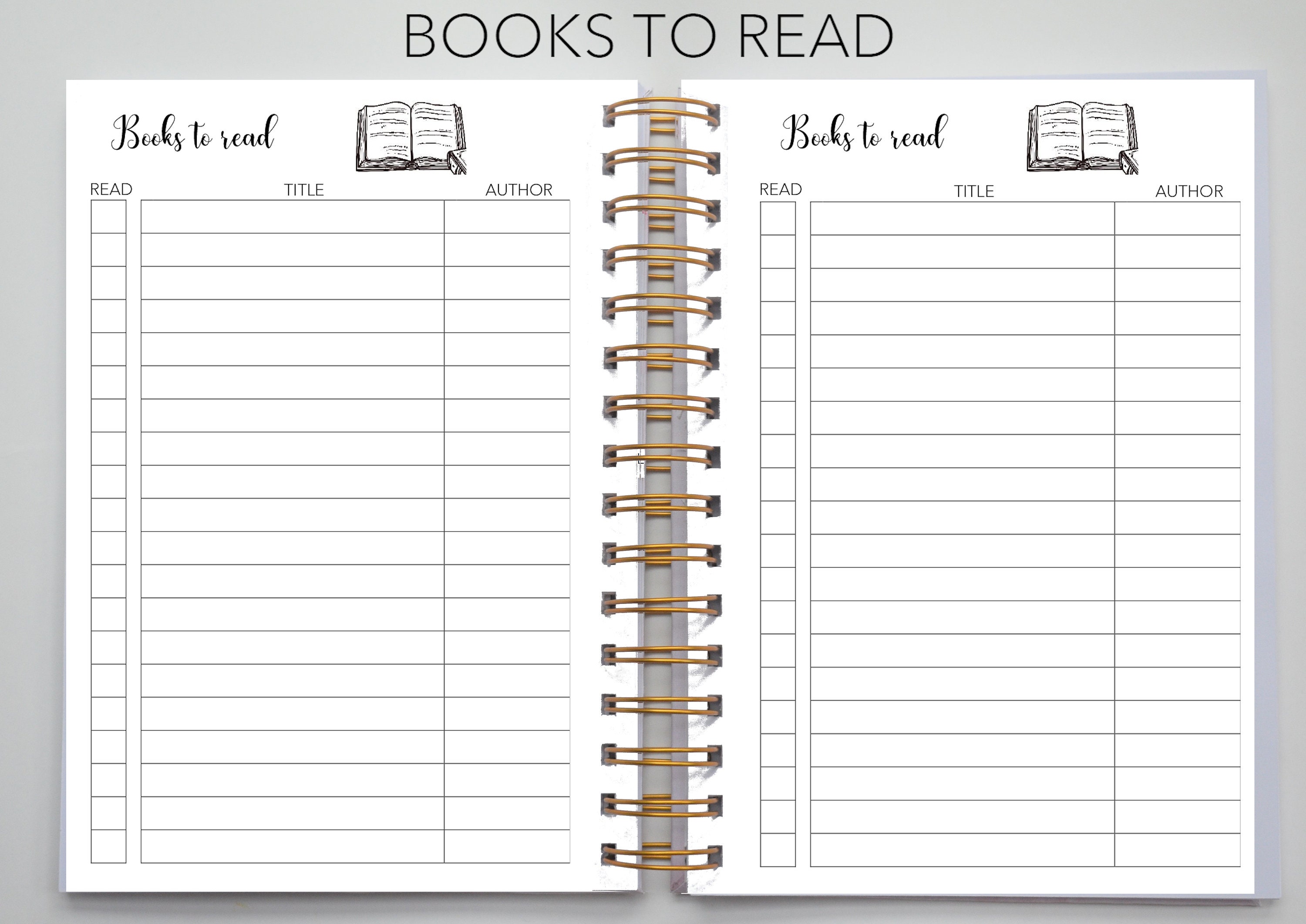 Personalized Reading Journal Reading Tracker Notebook Book - Etsy