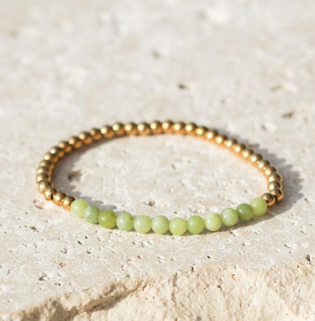 Peridot Gemstone Bracelet, August Birthstone Bracelet, Mothers Day Gift ...