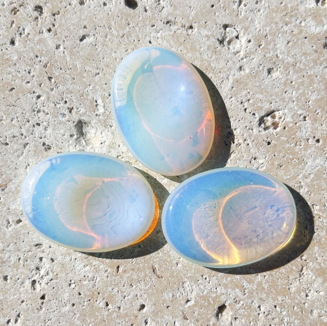 Small Moonstone Worry Stone - Etsy