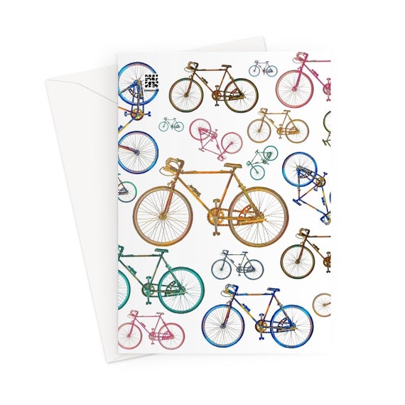 Bicycle Greeting Card Cycling Card Cards for Cyclists - Etsy