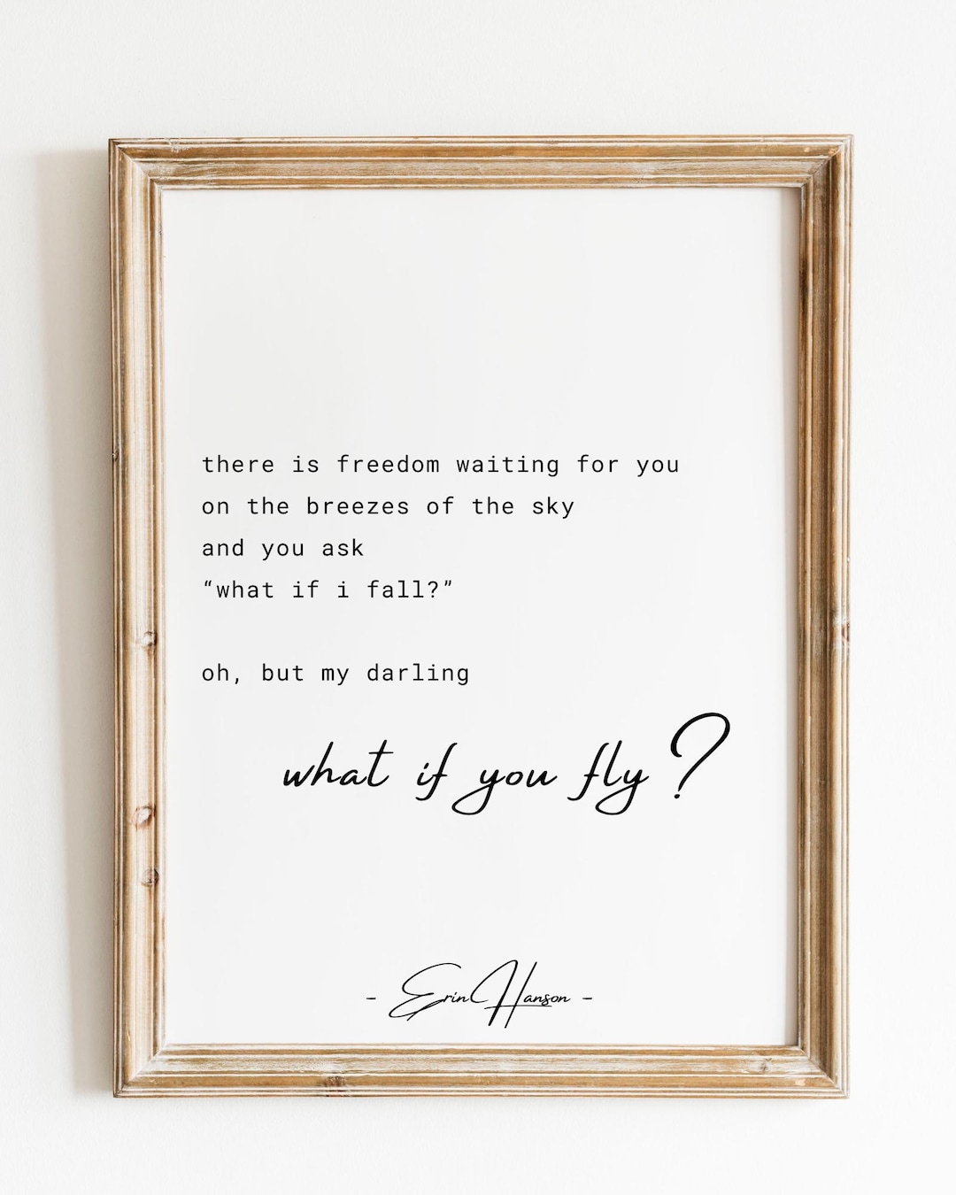 Erin Hanson Quote Print, Inspirational Wall Art (PDF & PNG) - Etsy