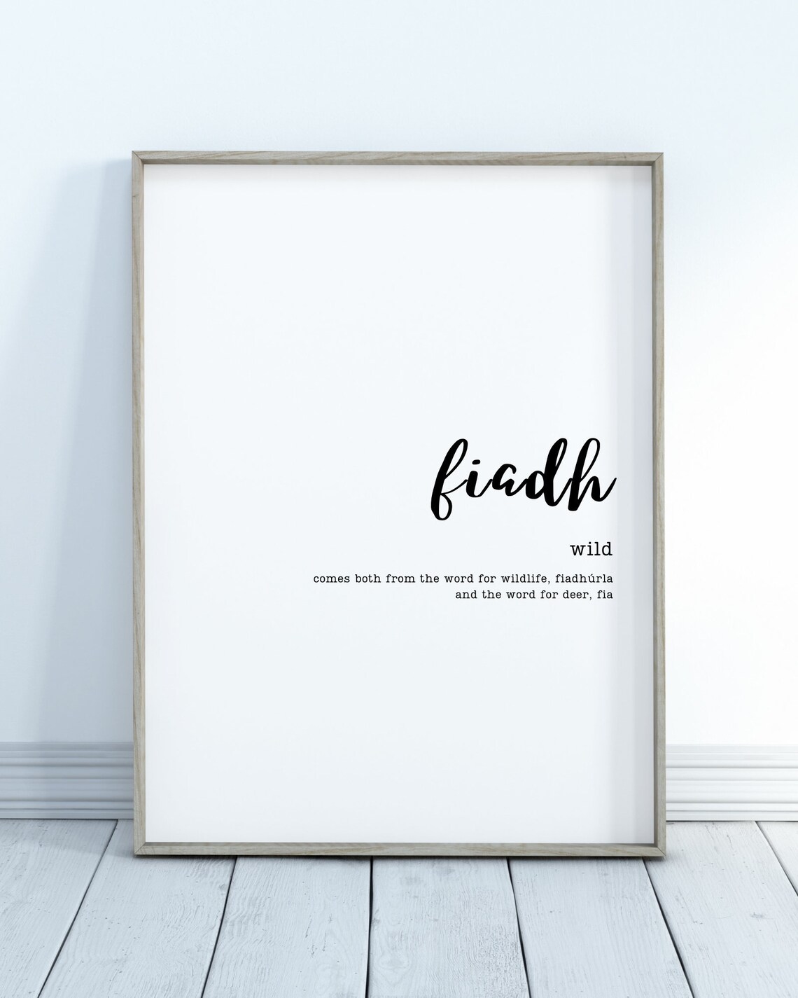 Fiadh - Irish Name Meaning Print - Nursery Print - New Baby - Name ...