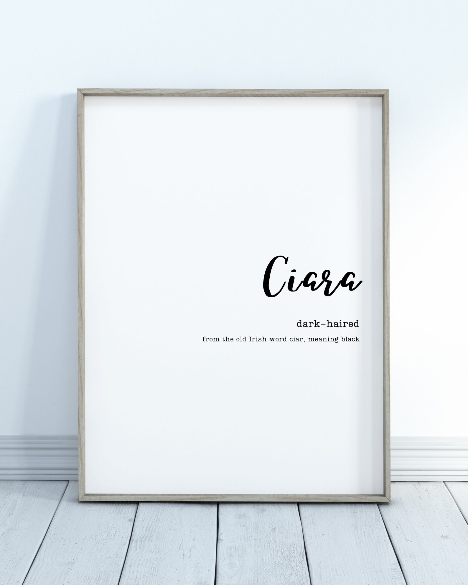 Ciara - Irish Name Meaning Print - Nursery Print - New Baby - Name ...