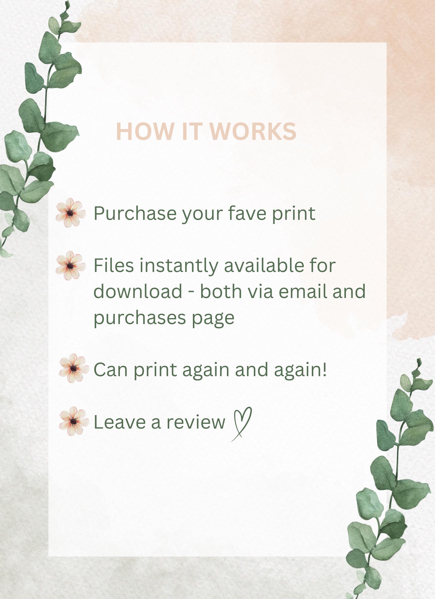 Fiadh - Irish Name Meaning Print - Nursery Print - New Baby - Name ...