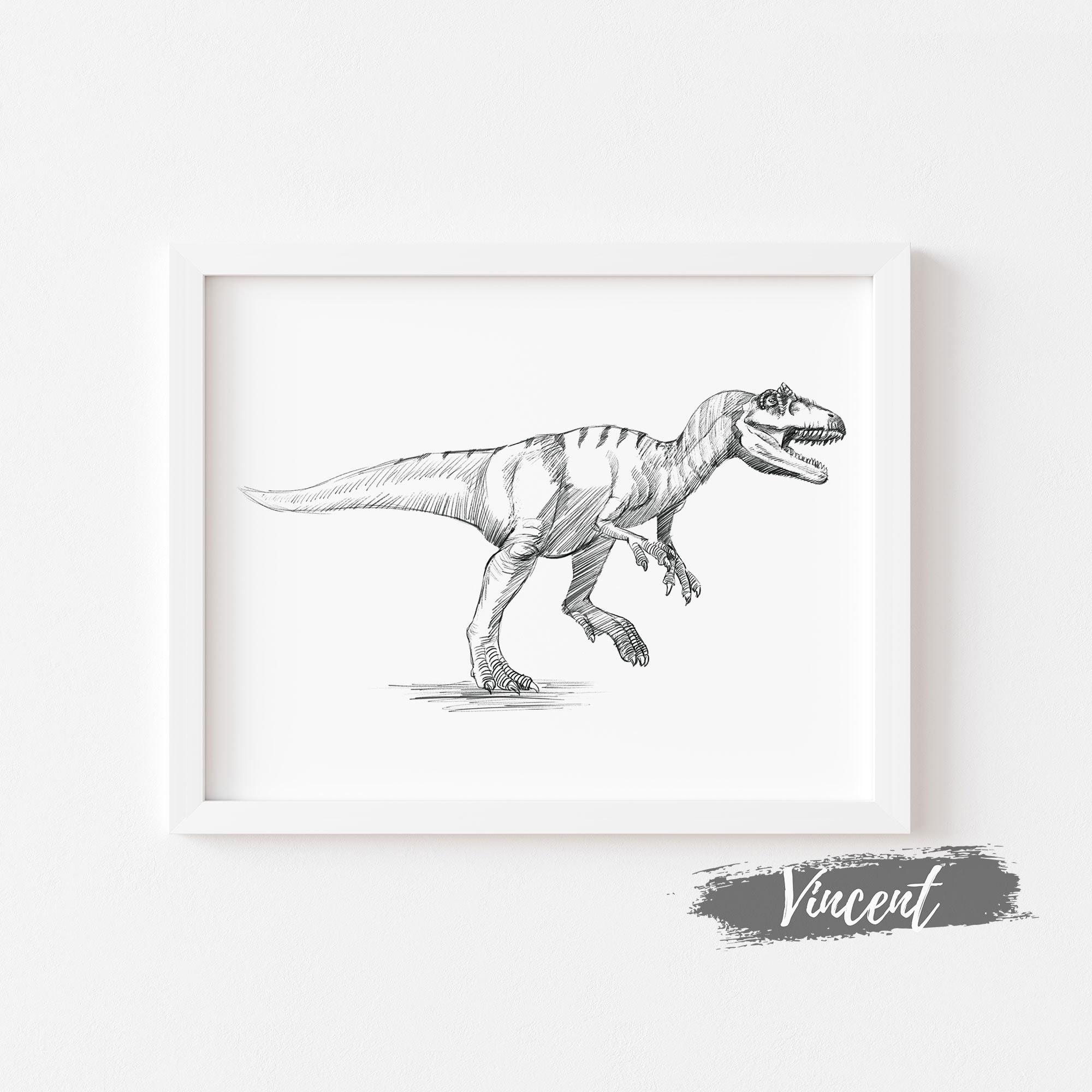 Dinosaurs Allosaurus Drawing