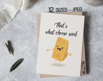 That's What Cheese Said SVG Funny Food Pun SVG Kitchen Decor SVG Cute ...