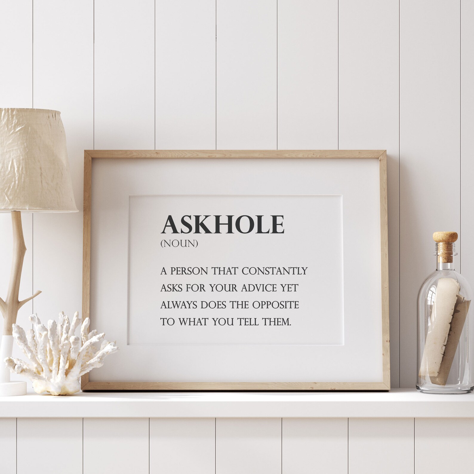 Askhole Definition Bathroom Wall Art Printable JPEG PNG & SVG Cut Files ...