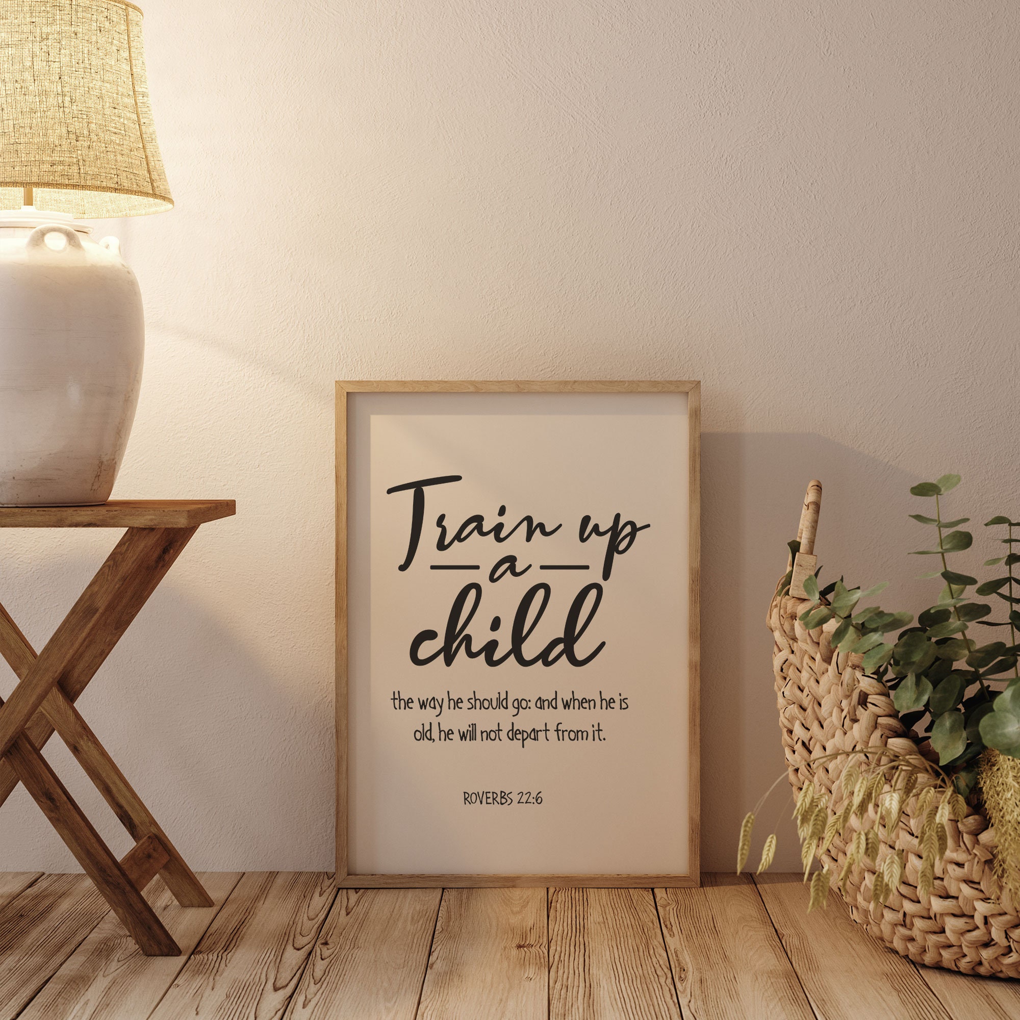Train up A Child Proverbs 22:6 Bible Verse Printable JPEG PNG & SVG Cut ...