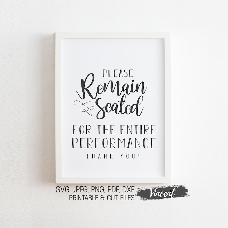 Please Remain Seated - Etsy