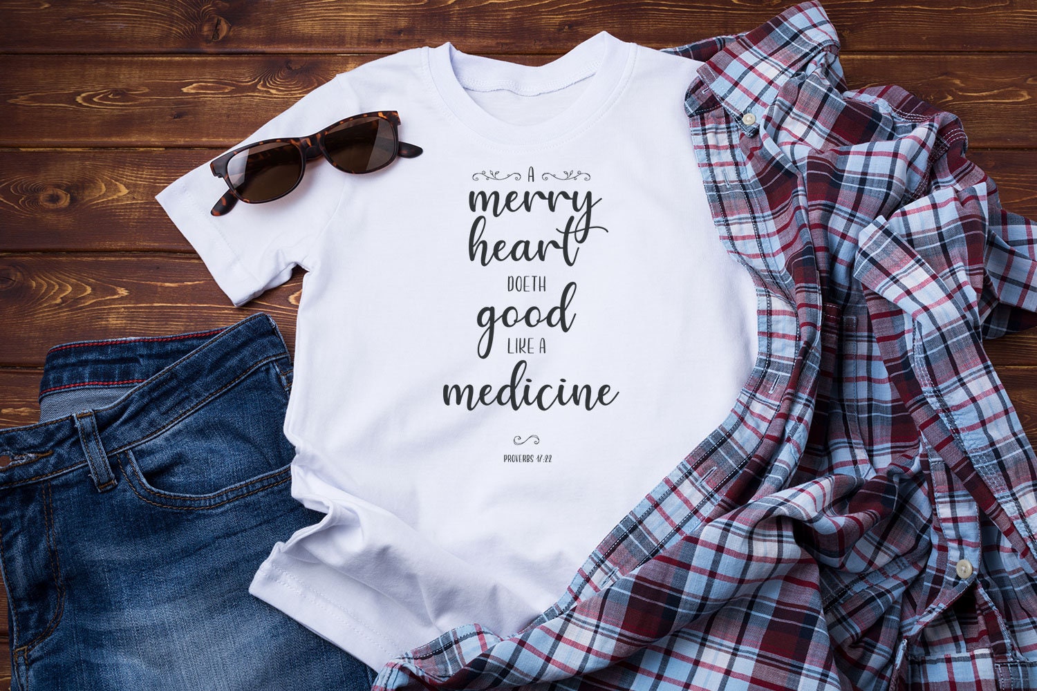 A Merry Heart Doeth Good Like A Medicine Proverbs 17:22 Bible Verse SVG ...