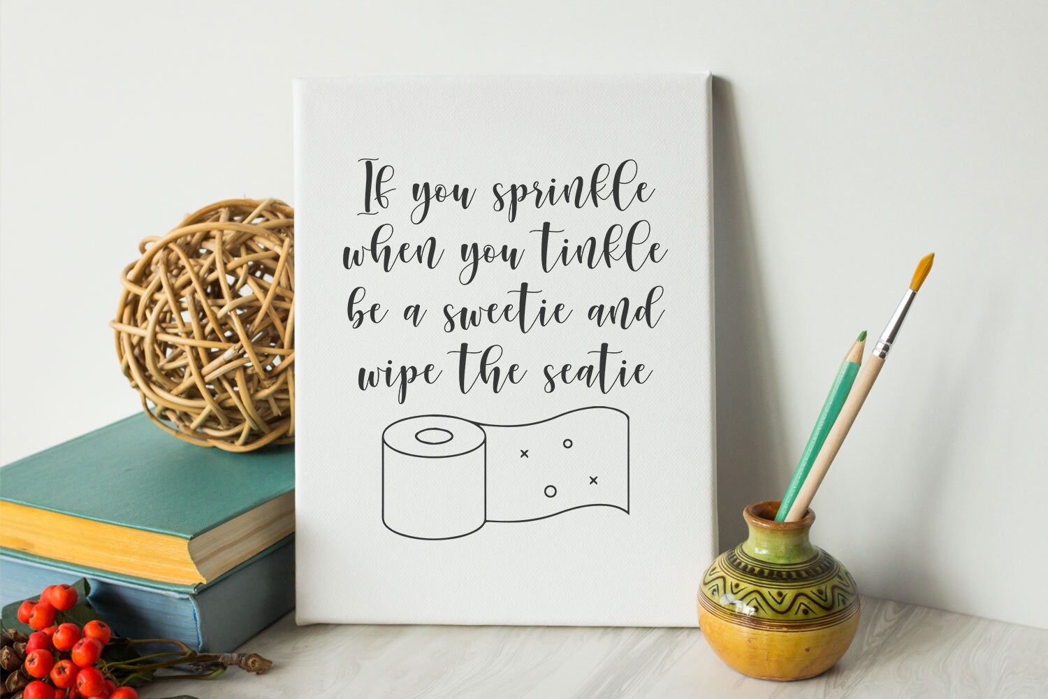 If You Sprinkle When You Tinkle Bathroom Sign SVG JPEG PDF Png ...