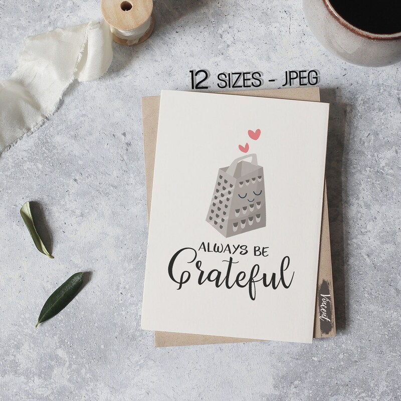 Grateful Pun Card - Etsy