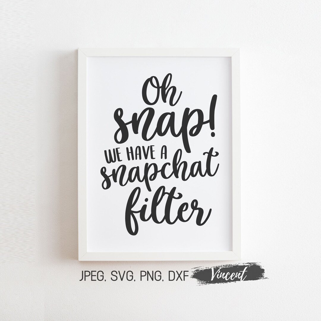 Oh Snap Wedding Photobooth Decor Printable JPEG & SVG Cut Files ...