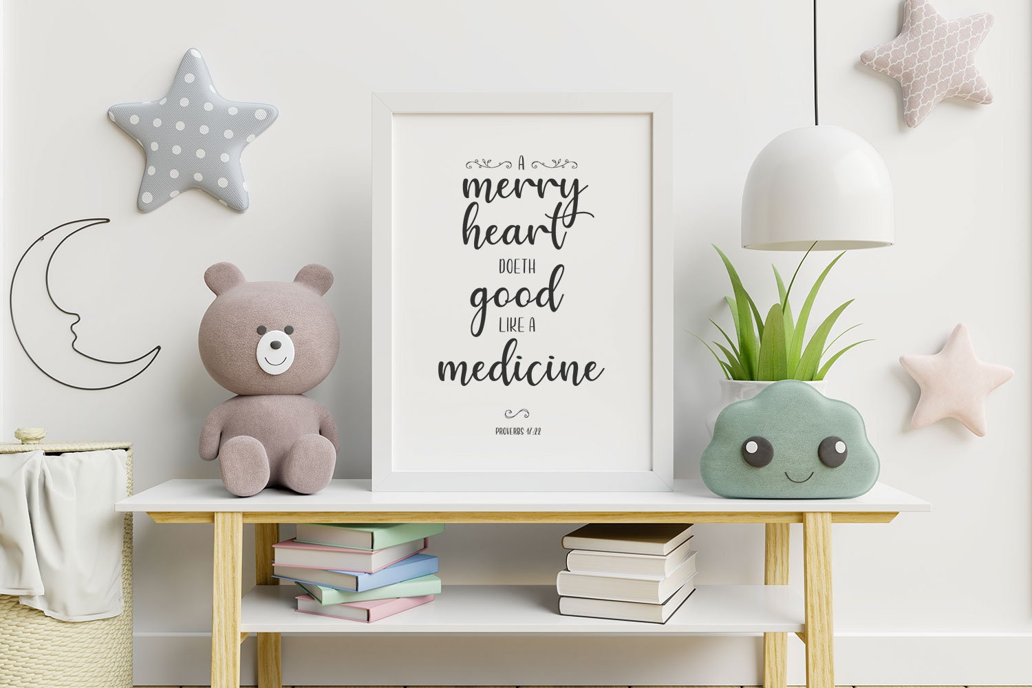 A Merry Heart Doeth Good Like A Medicine Proverbs 17:22 Bible Verse SVG ...