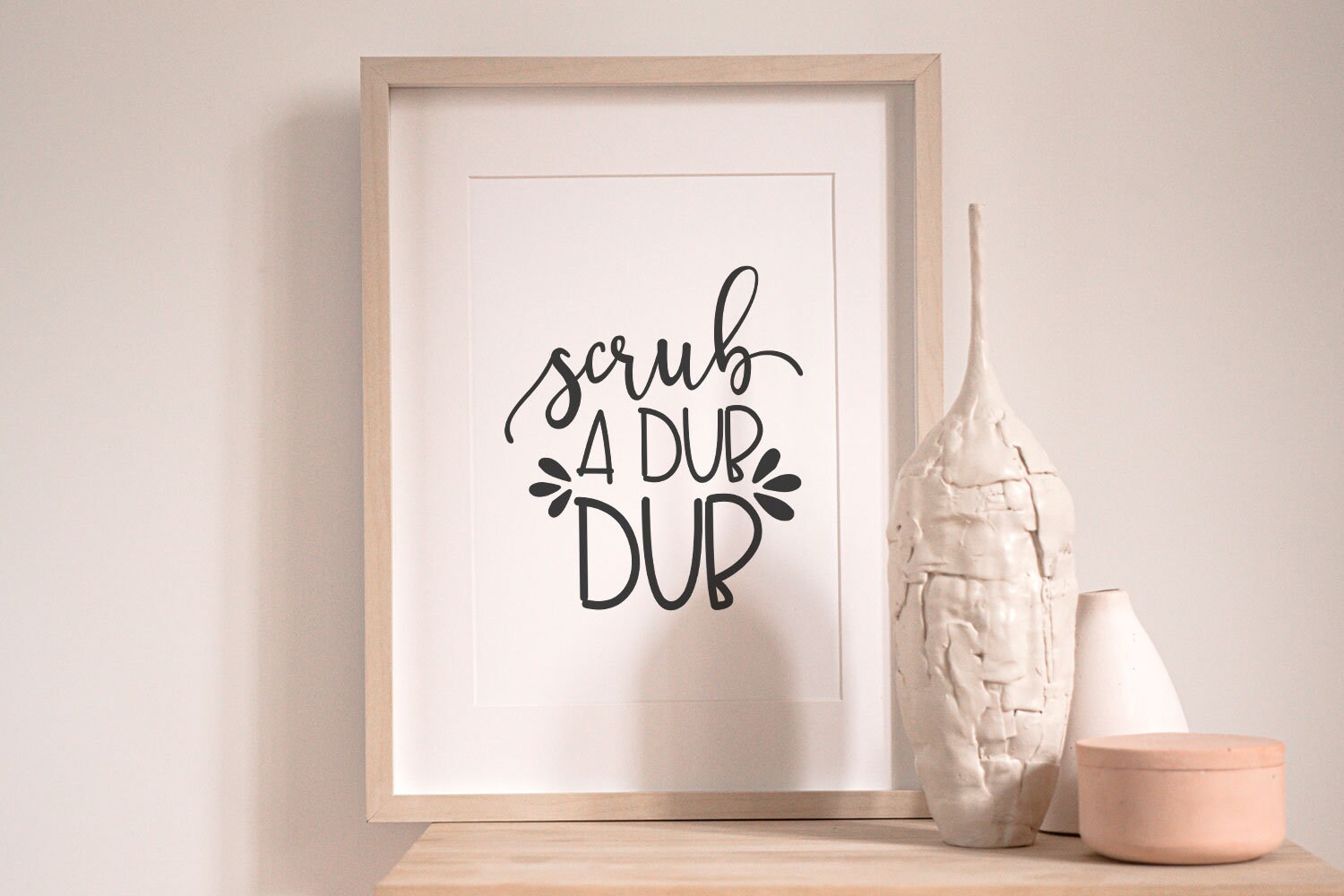 Scrub A Dub Dub Sign SVG JPEG PNG Pdf Printable & Cut Files, Funny Bath ...