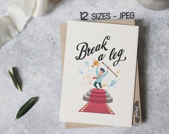 Break a Leg Printable - Etsy