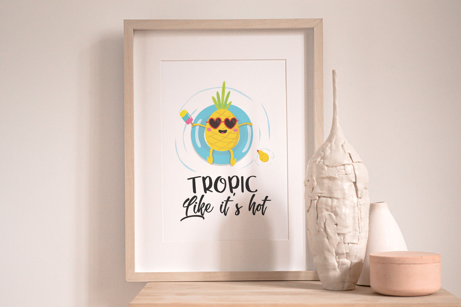 Tropic Like It's Hot Summer Pun Card Printable JPEG Images, Funny Kids ...