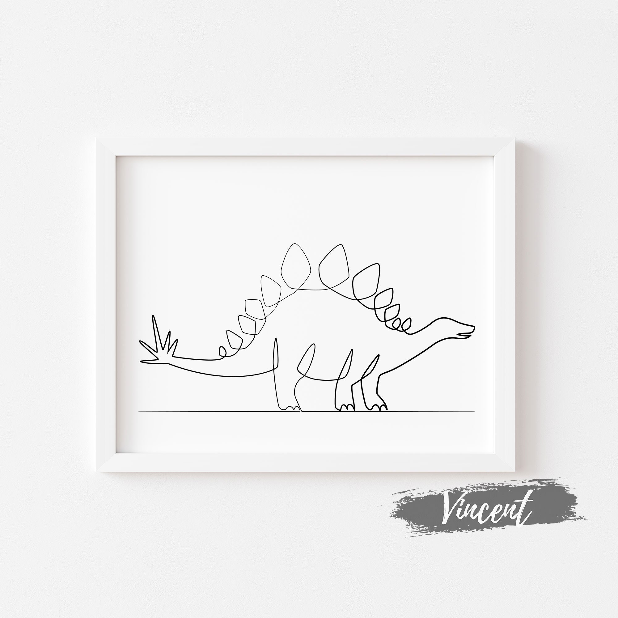 Stegosaurus Drawing