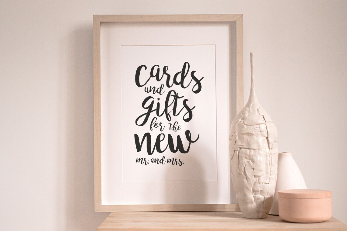 Cards and Gifts for the New Mr Mrs Printable JPEG Images - Etsy
