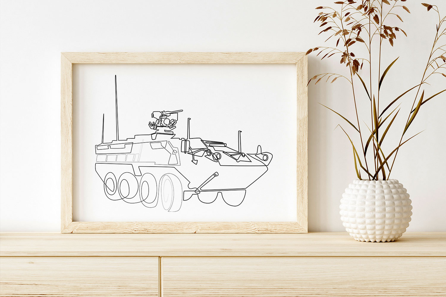 ICV Military Vehicle Line Art Printable JPG & SVG Cut Files - Etsy