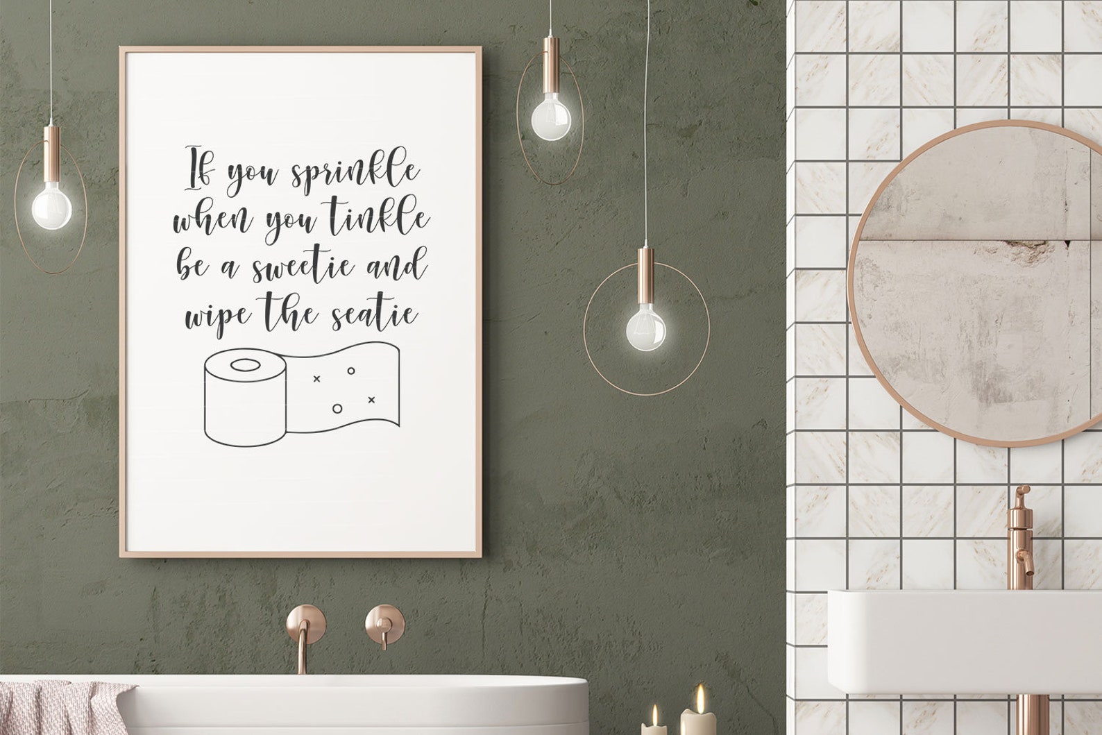 If You Sprinkle When You Tinkle Bathroom Sign SVG JPEG PDF Png ...