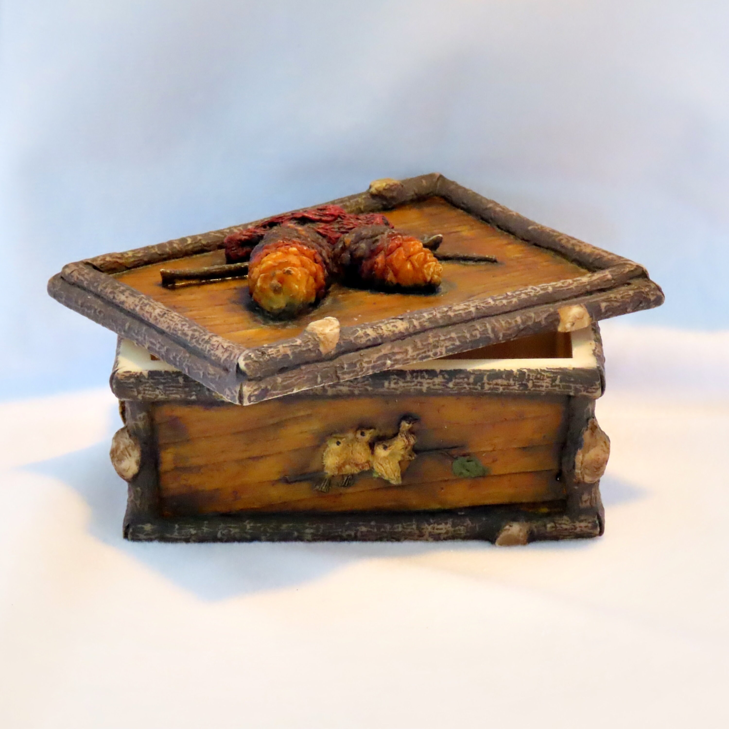 Vintage Dezine Hand-painted Trinket Box - Etsy