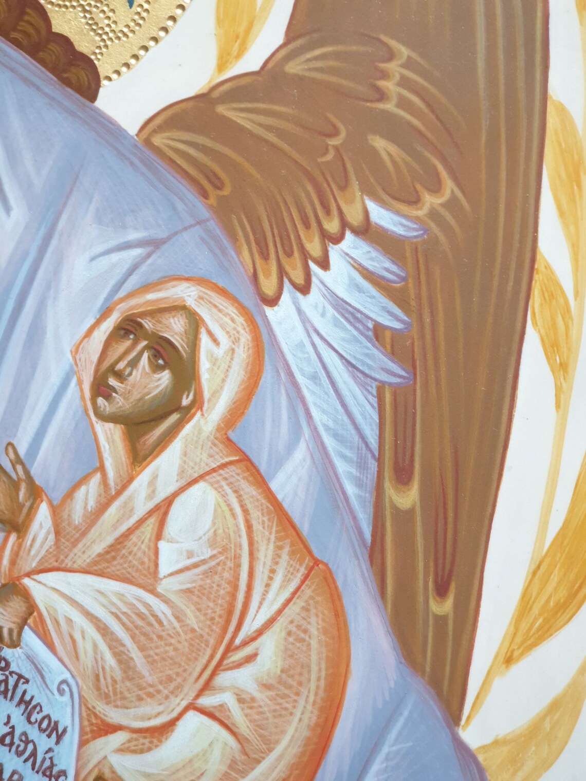 Guardian Angel Hand Painted Orthodox, Religious Icon, Byzantine Greek ...