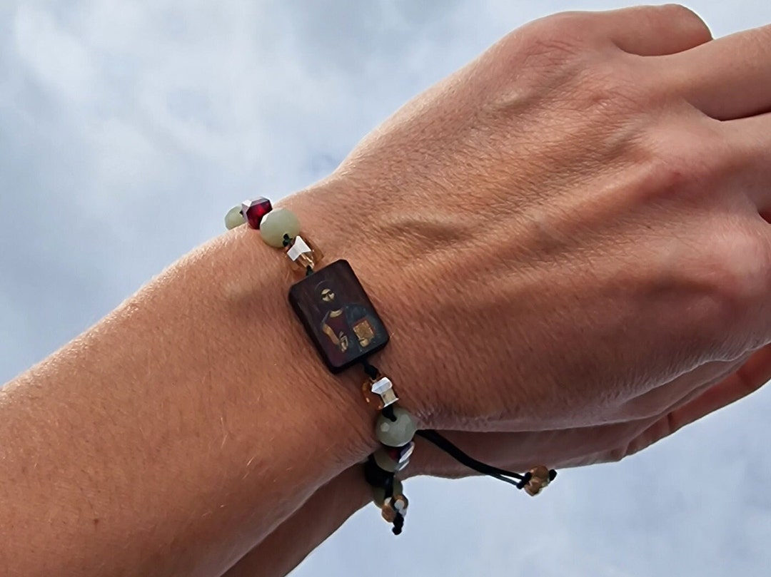 Handmade Bracelet Jesus Christ, Religious Charm Jewelry, Amulet ...