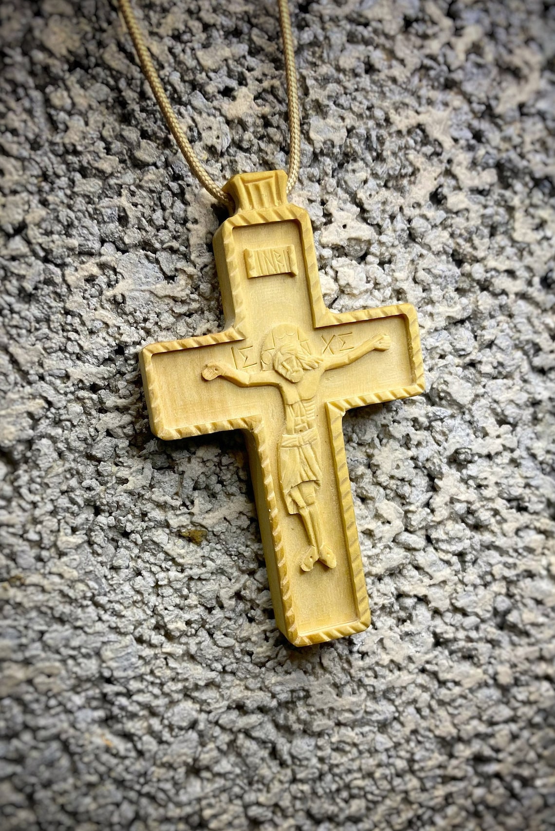 Orthodox Cross Necklace of the Monks of Mount Athos,wood Religious Gift ...