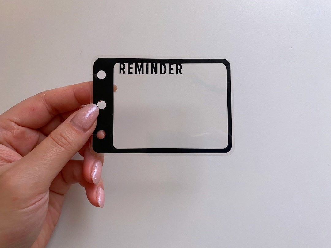 Reminders Custom Laminated Vinyl Mini Dashboard | Small Dashboard for ...