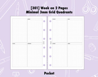 3mm Grid Planner - Etsy