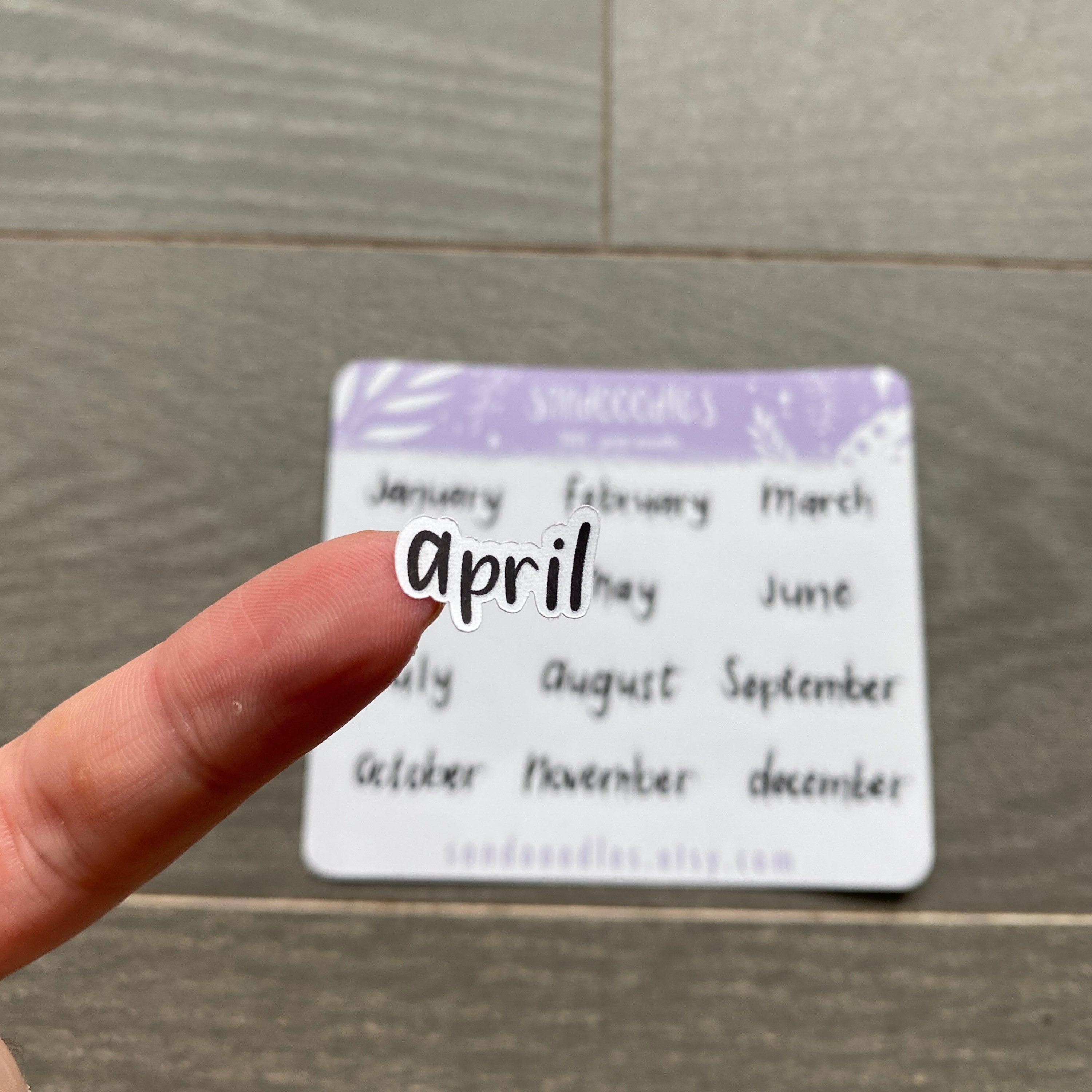 Print Months Sticker Sheet Functional monthly stickers for | Etsy
