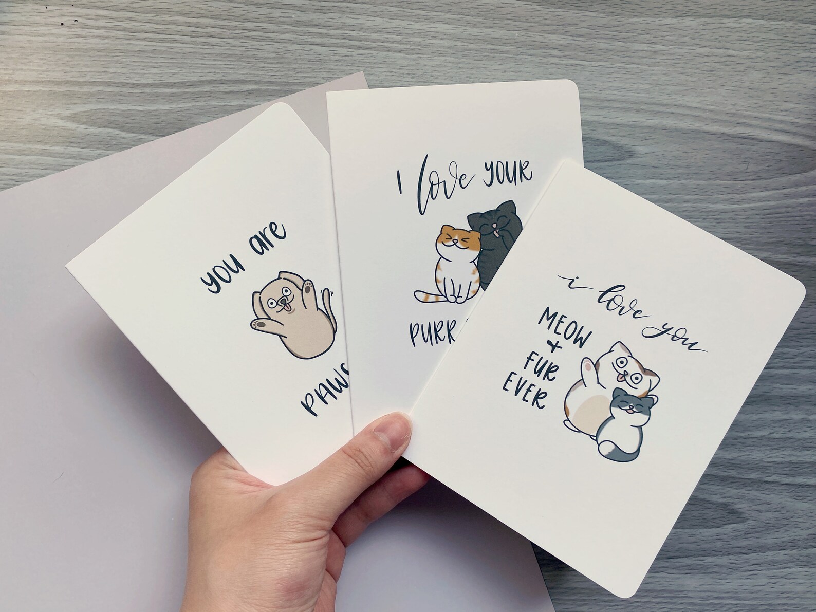 Forget Me Not Blank Floral Greeting Card for Friends and | Etsy