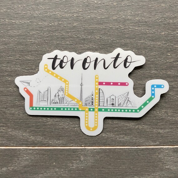 Toronto TTC Subway Sticker Waterproof & Weatherproof Vinyl | Etsy Canada